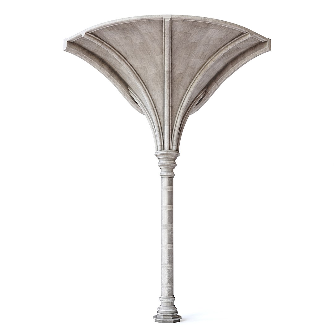 3D Throme Room Pillar Ceiling Corner Model - TurboSquid 2178788