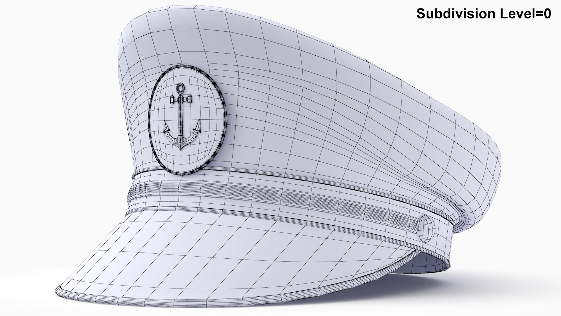 3D Navy Hat 01 - TurboSquid 2336957