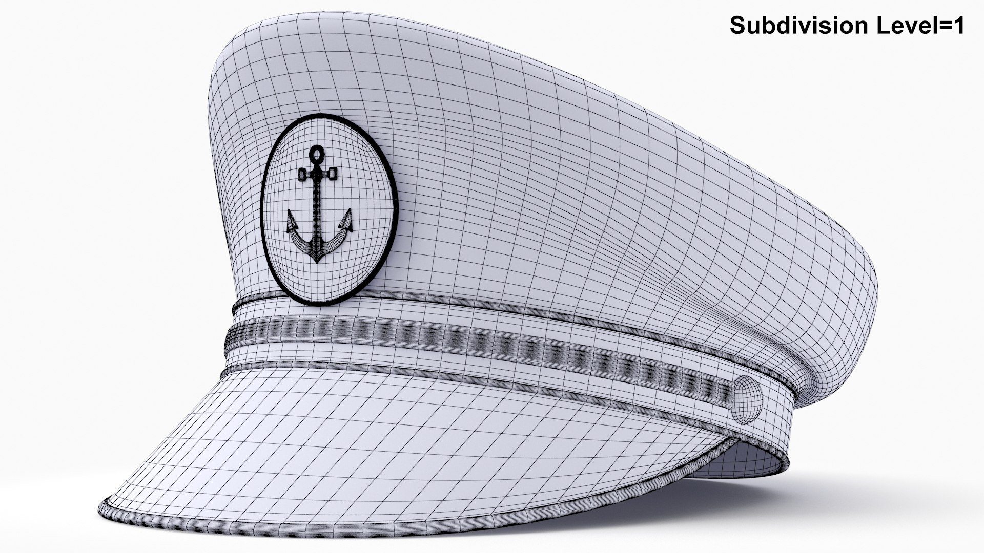 3D Navy Hat 01 - TurboSquid 2336957