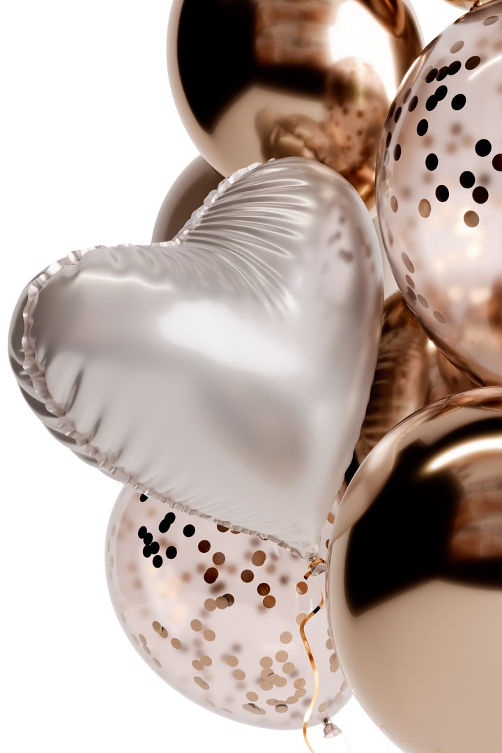 3D Holiday Balloons Blender 3D Model Model - TurboSquid 2516860