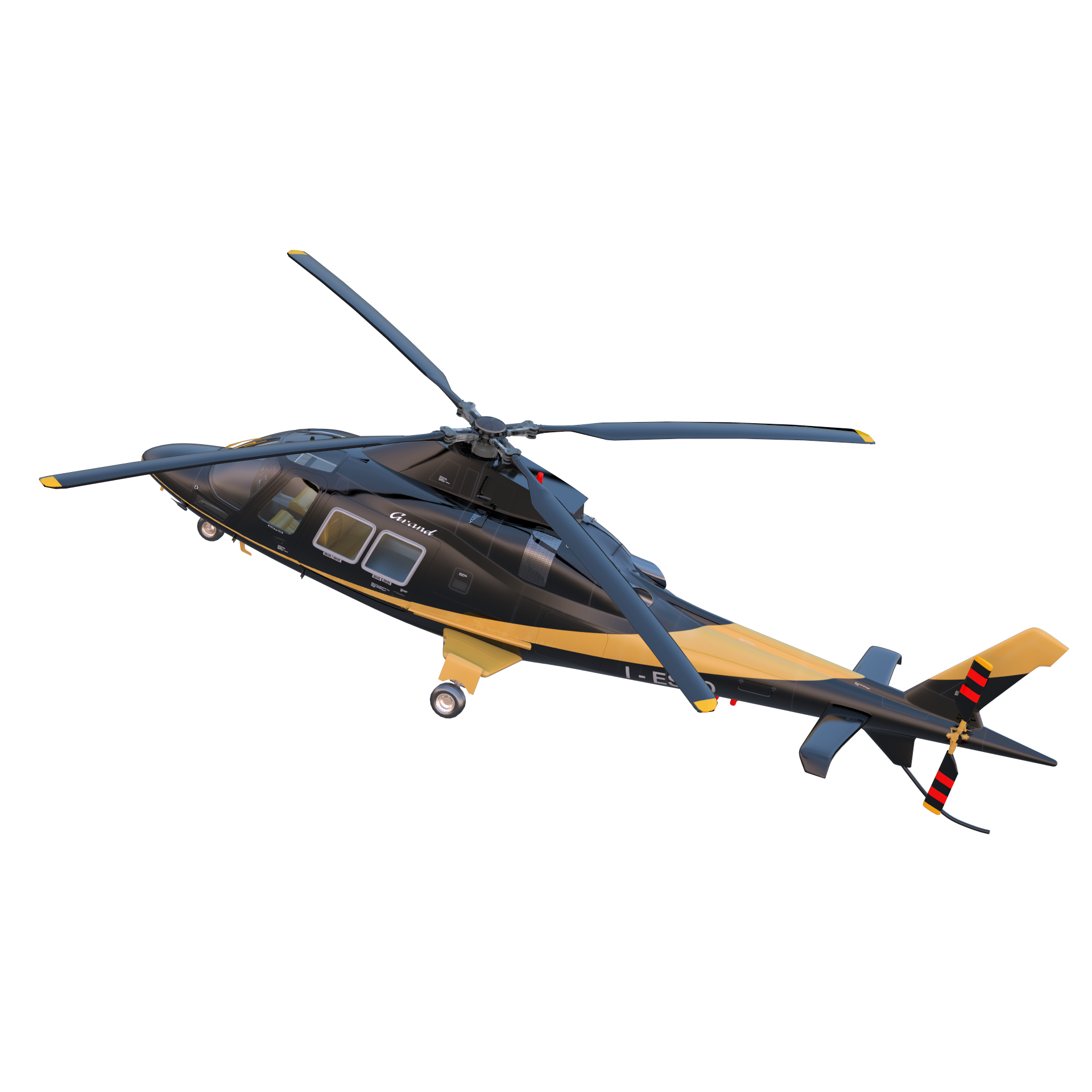 3d model agustawestland grandnew helicopter agusta