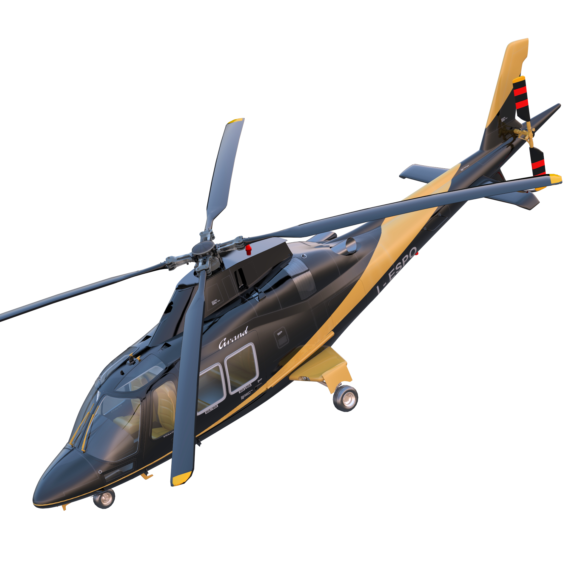 3d model agustawestland grandnew helicopter agusta