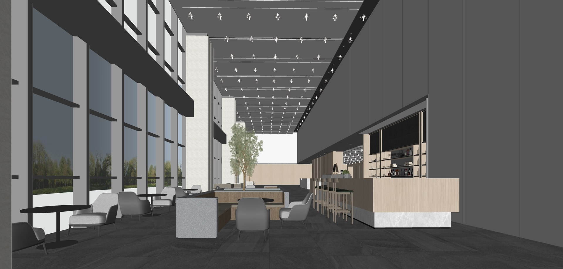 3D Modern simple company lobby model - TurboSquid 2016094