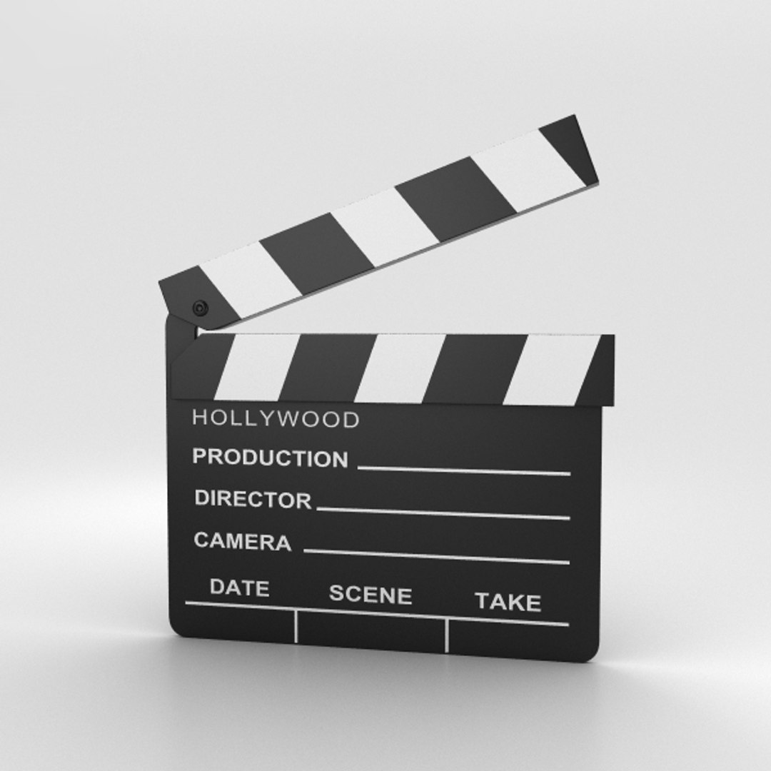 Clapperboard board clap model - TurboSquid 1382512