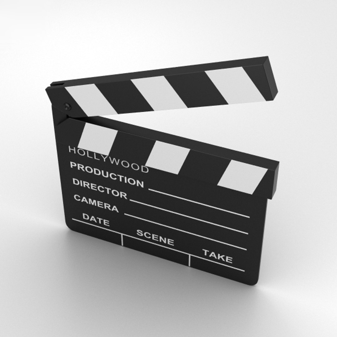 Clapperboard board clap model - TurboSquid 1382512