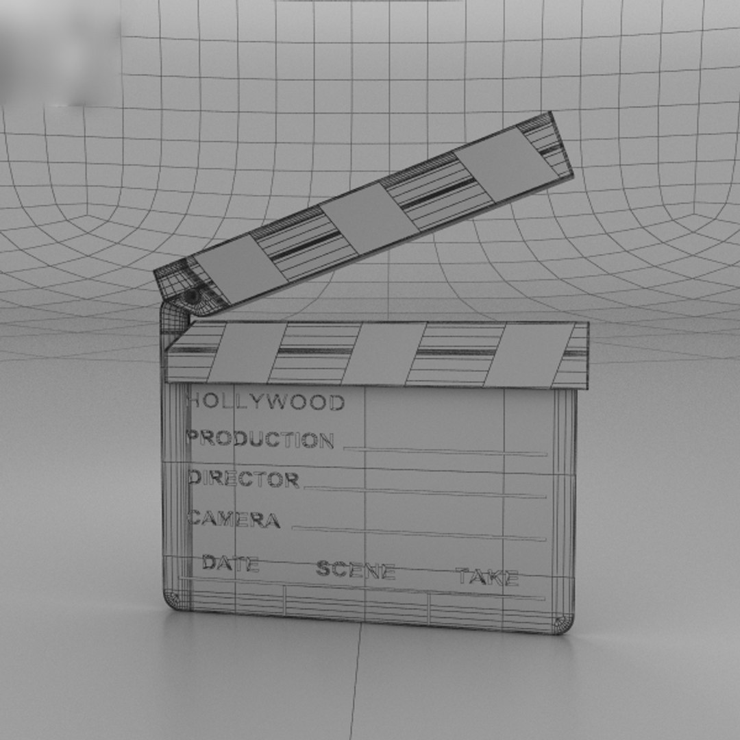 Clapperboard board clap model - TurboSquid 1382512