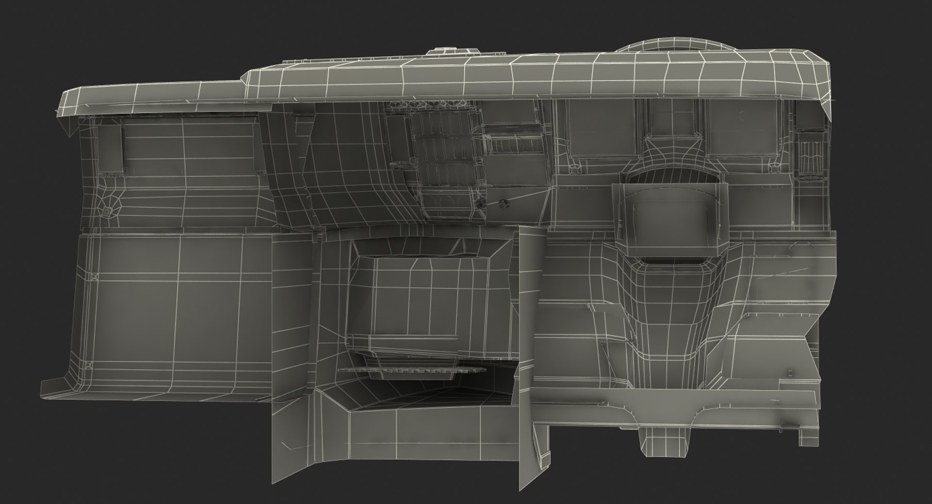 Mack truck dashboard 3D model - TurboSquid 1303777