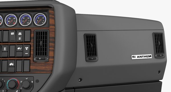 Mack truck dashboard 3D model - TurboSquid 1303777