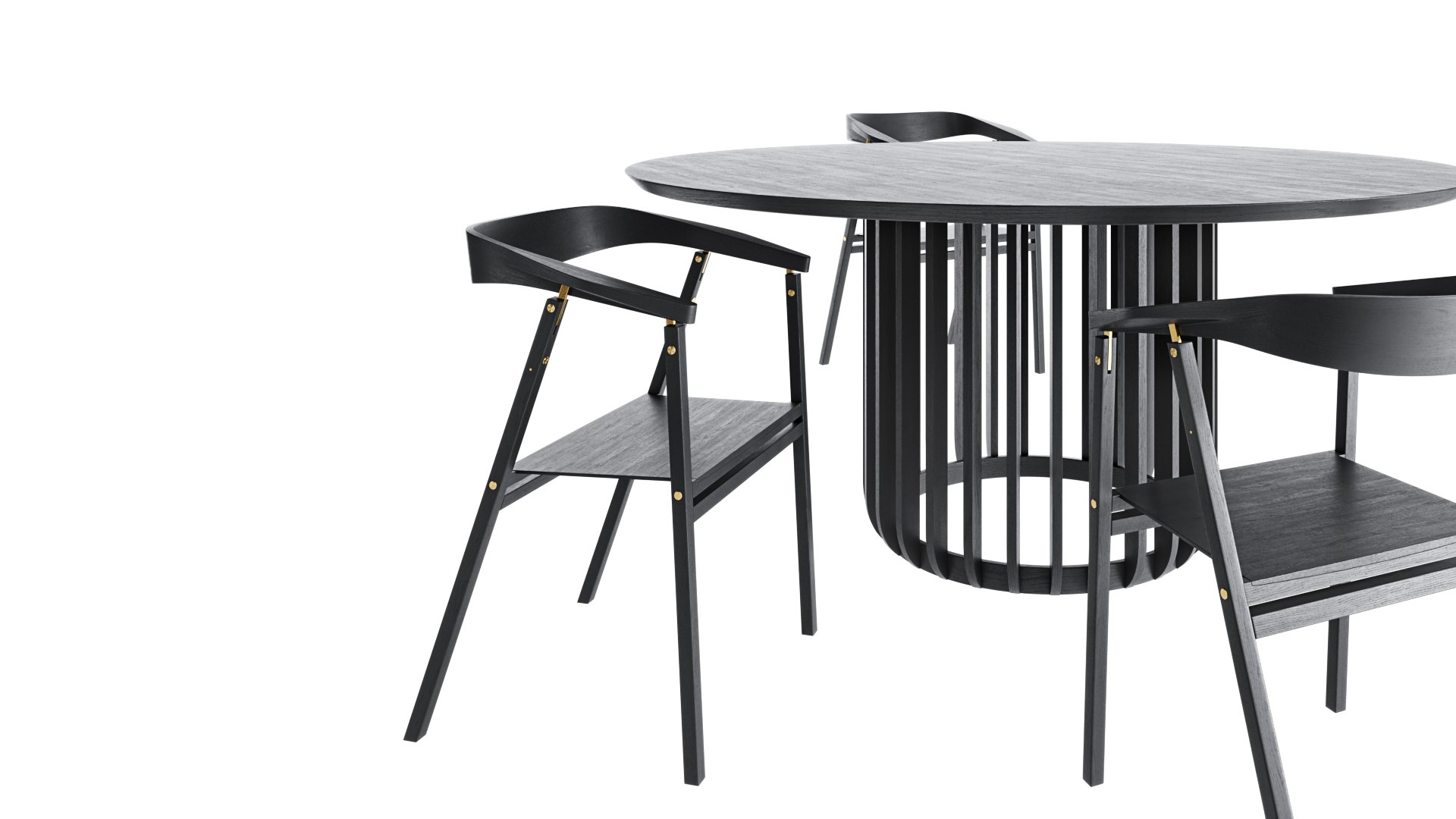 Miniforms Juice round table and Tecta D7 D7K chair model - TurboSquid ...