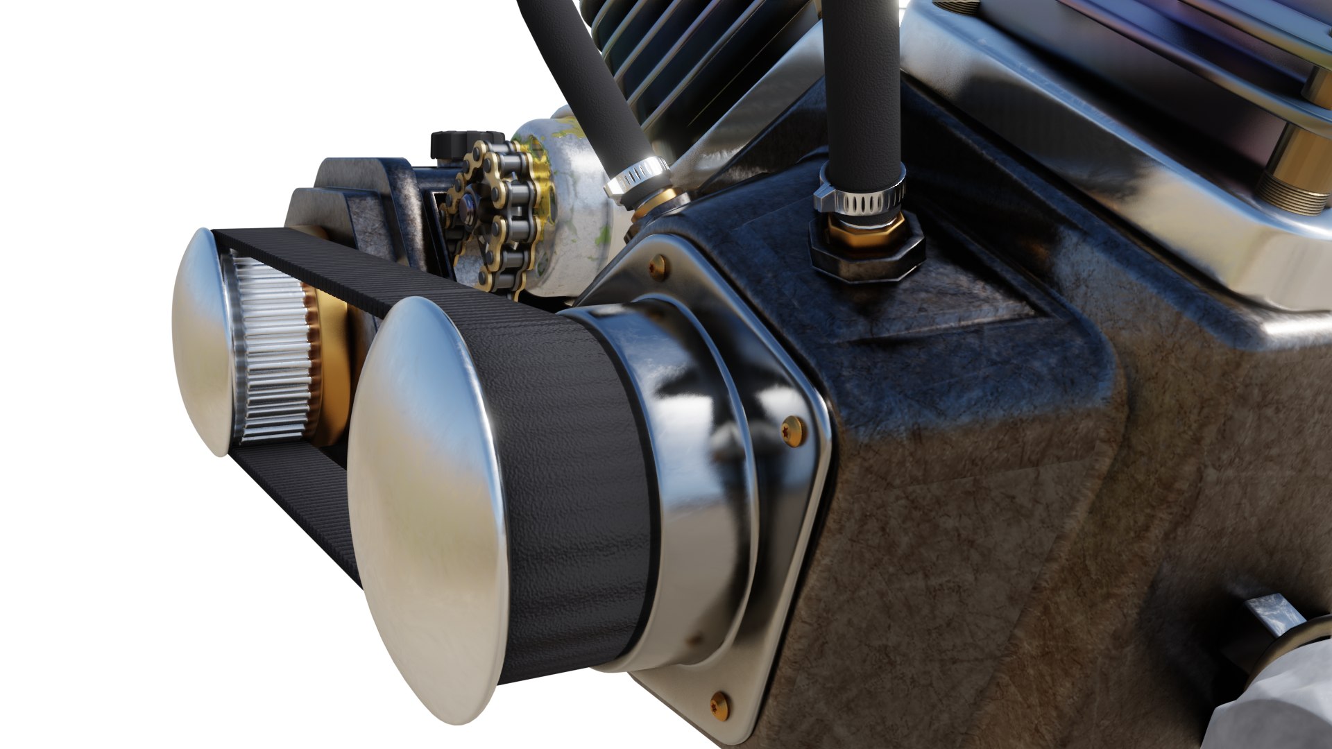 3D V-Twin Motorcycle Engine Model - TurboSquid 1984200