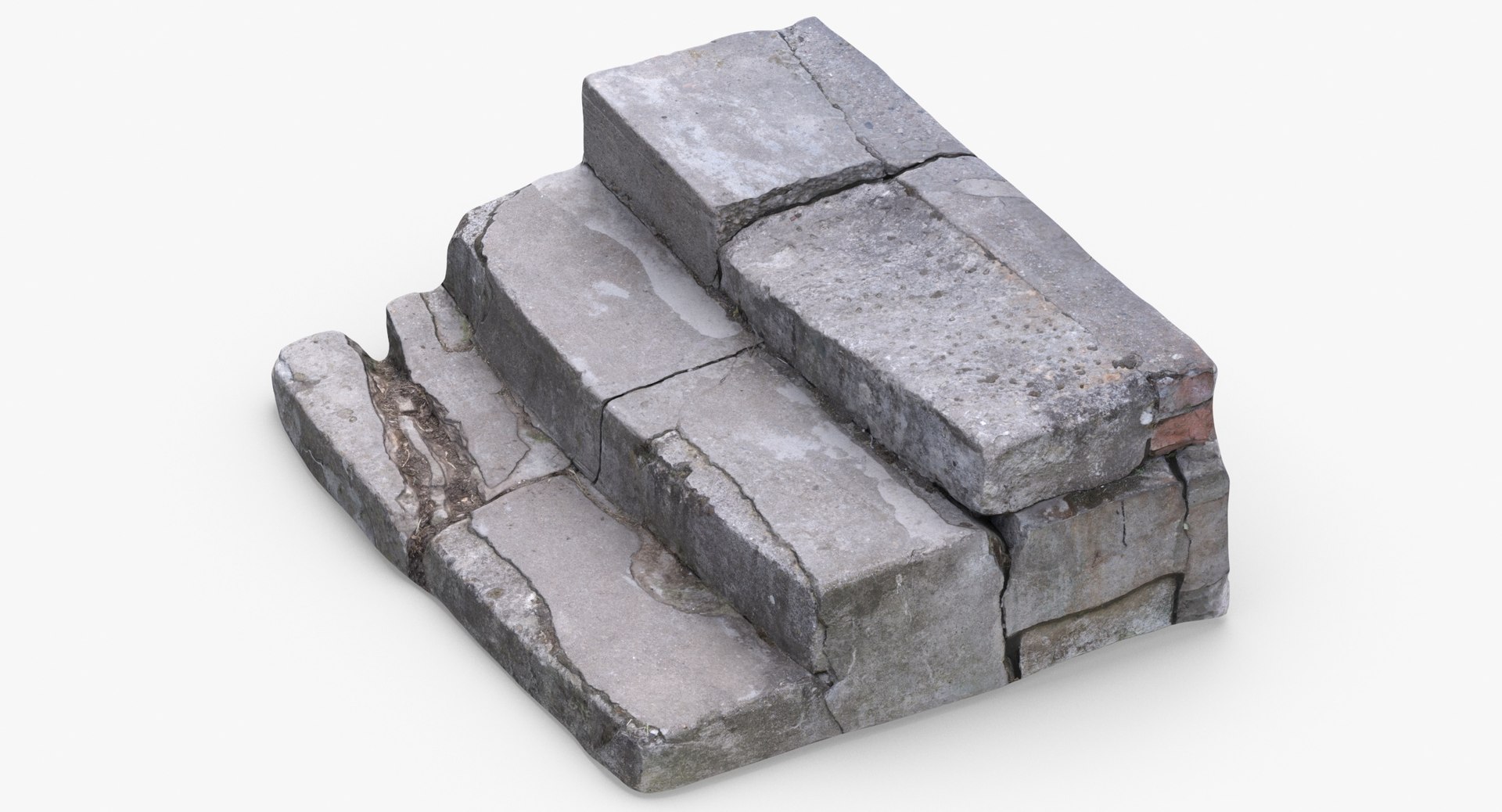 3D Broken Concrete Steps 01 Model - TurboSquid 1502760