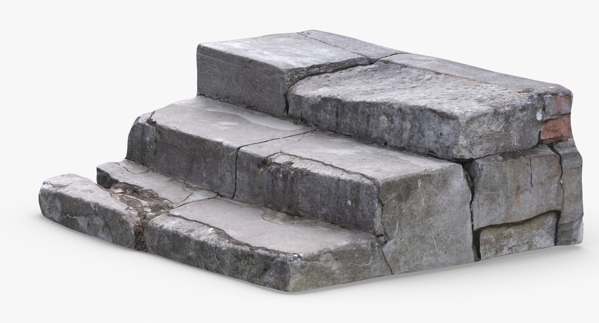 3D Broken Concrete Steps 01 Model - TurboSquid 1502760