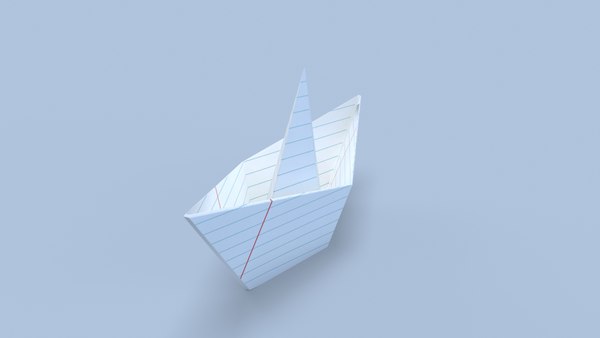 Paper Boat 3D model - TurboSquid 1795293