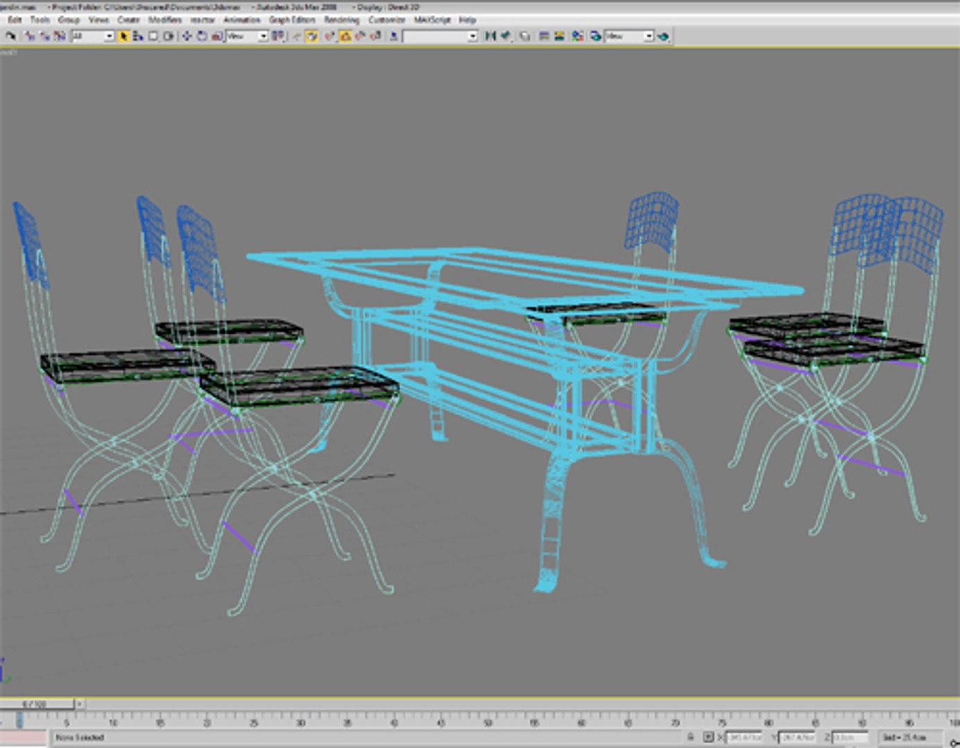 max design table chairs