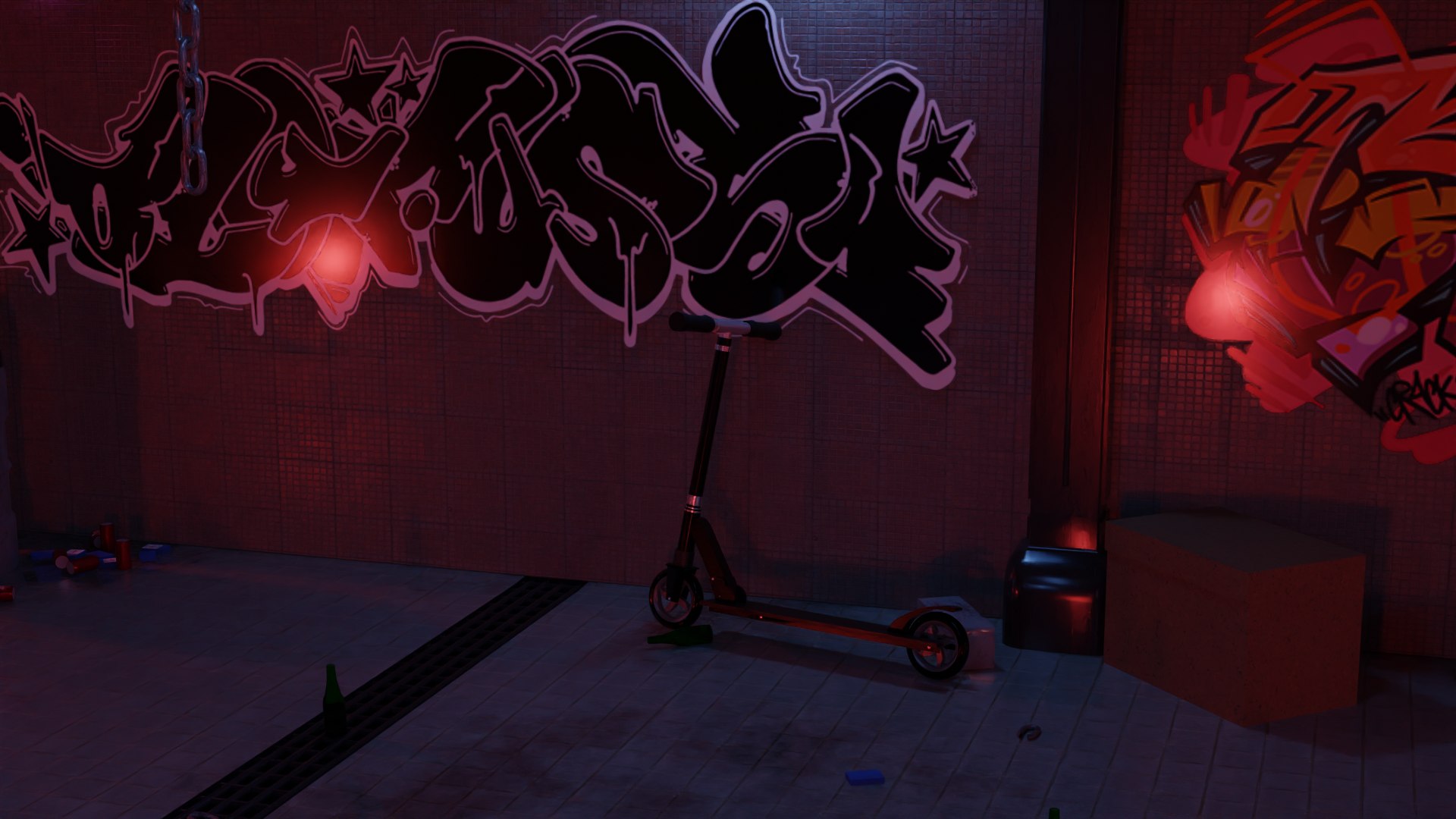 3D Cyberpunk Corridor - TurboSquid 2196592