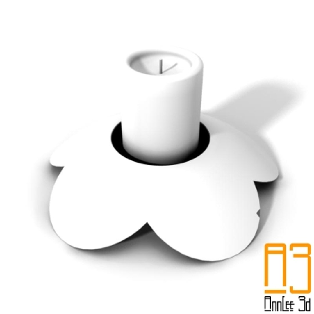 Free Obj Model Candlestick Candle