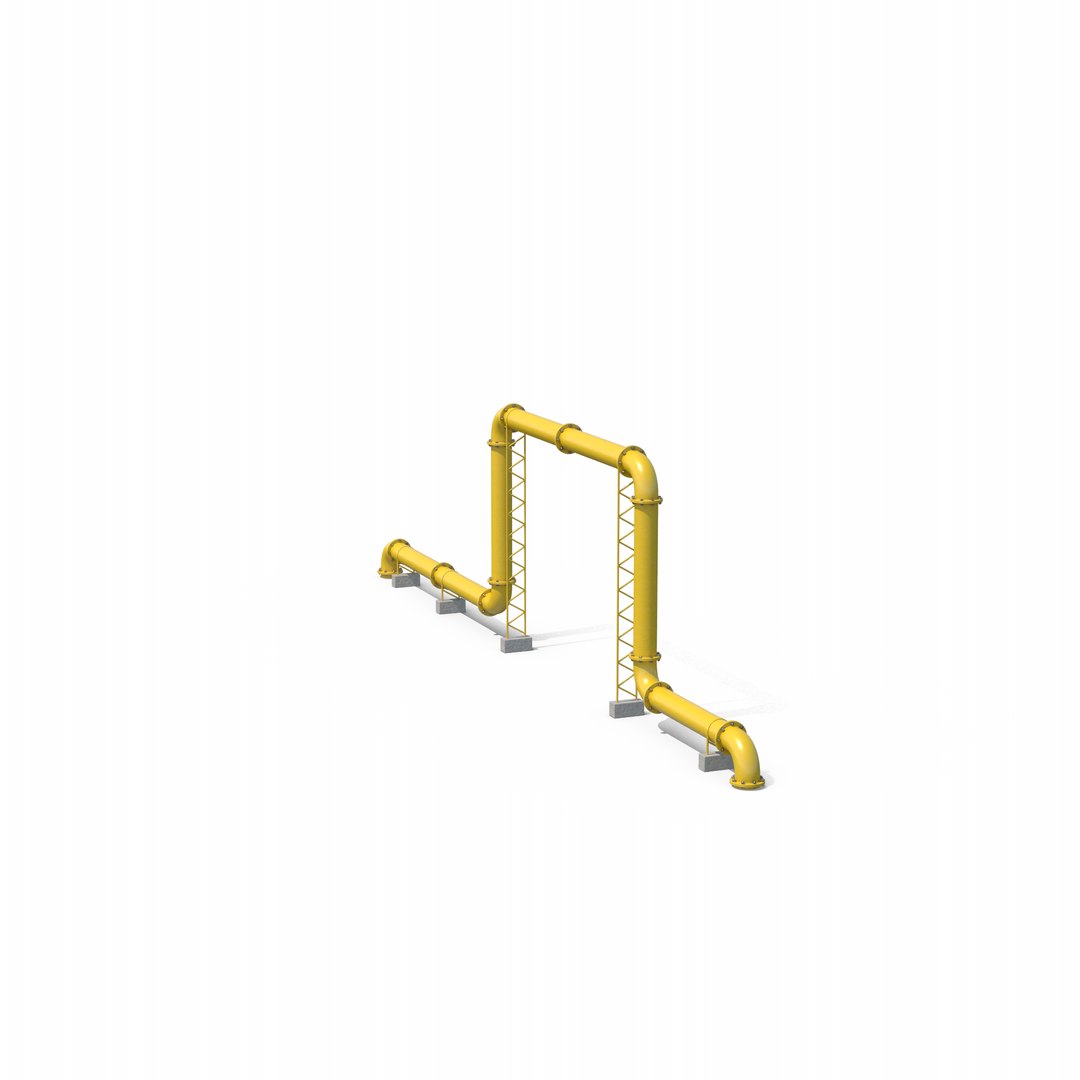 3D Gas Pipeline - TurboSquid 2207068