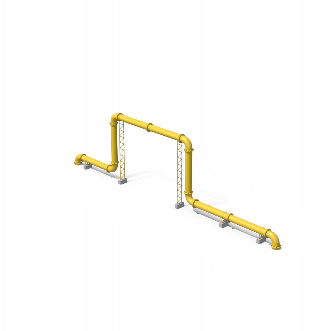 3D Gas Pipeline - TurboSquid 2207068