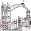 3d model gate graveyard