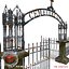 3d model gate graveyard