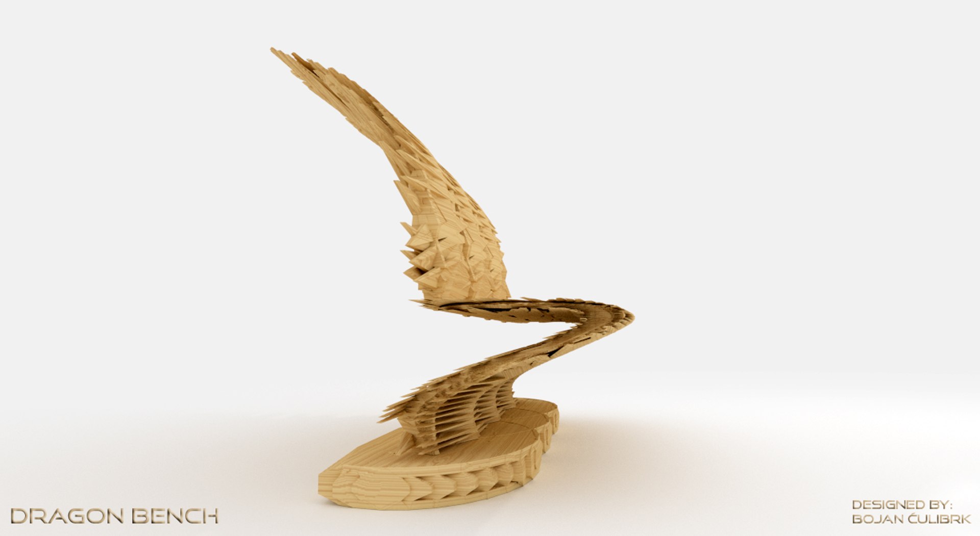 Obj Reptiloid Dragon Bench