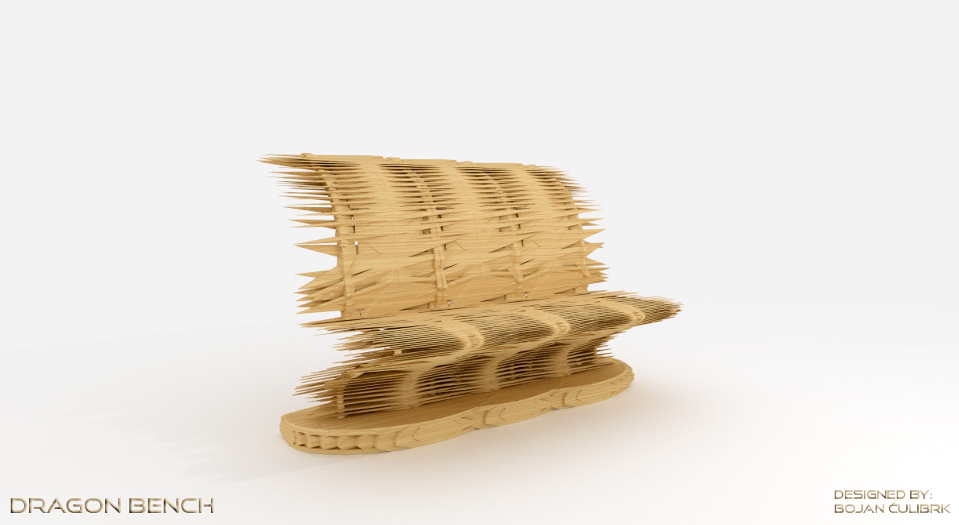 Obj Reptiloid Dragon Bench