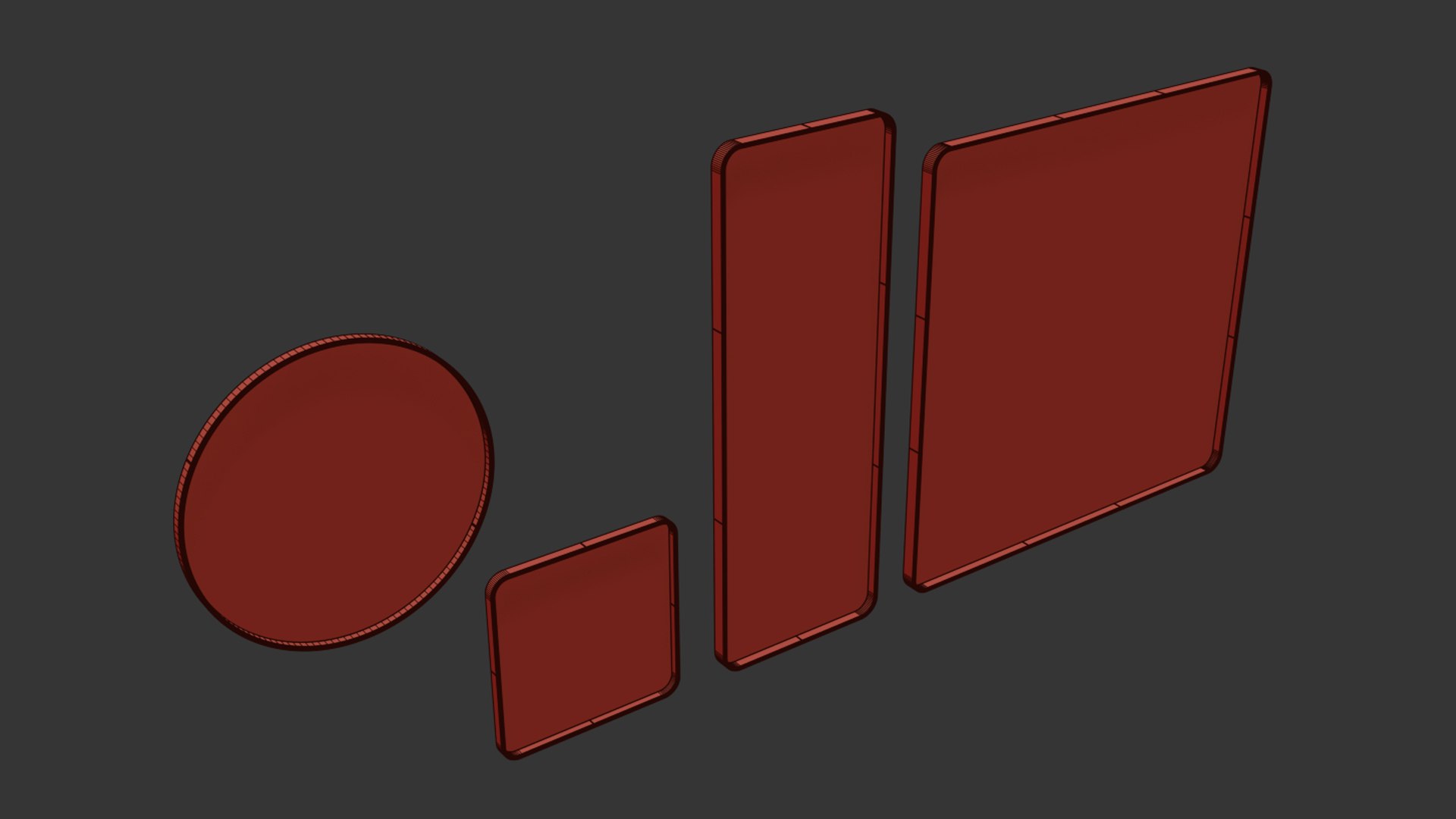 Birk Meridiani Framed Wall Mirror 3D model - TurboSquid 2109037