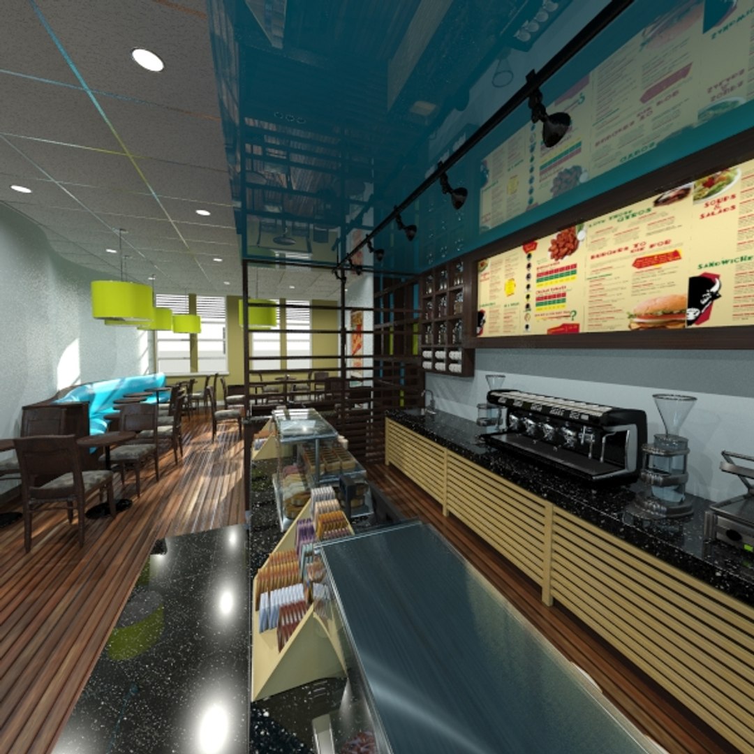 3ds max cafe bistro
