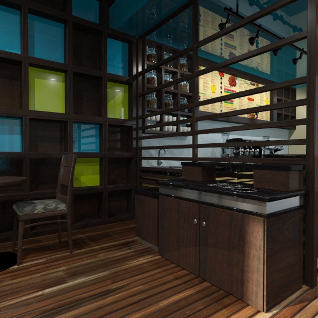 3ds max cafe bistro