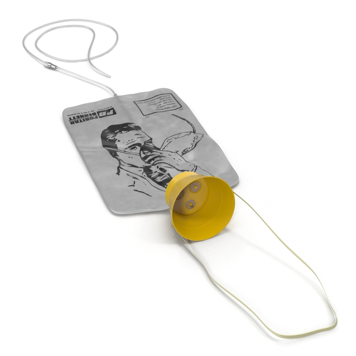3d passenger oxygen mask