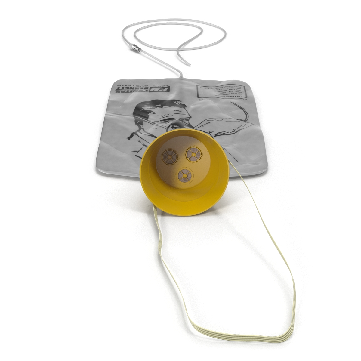 3d passenger oxygen mask