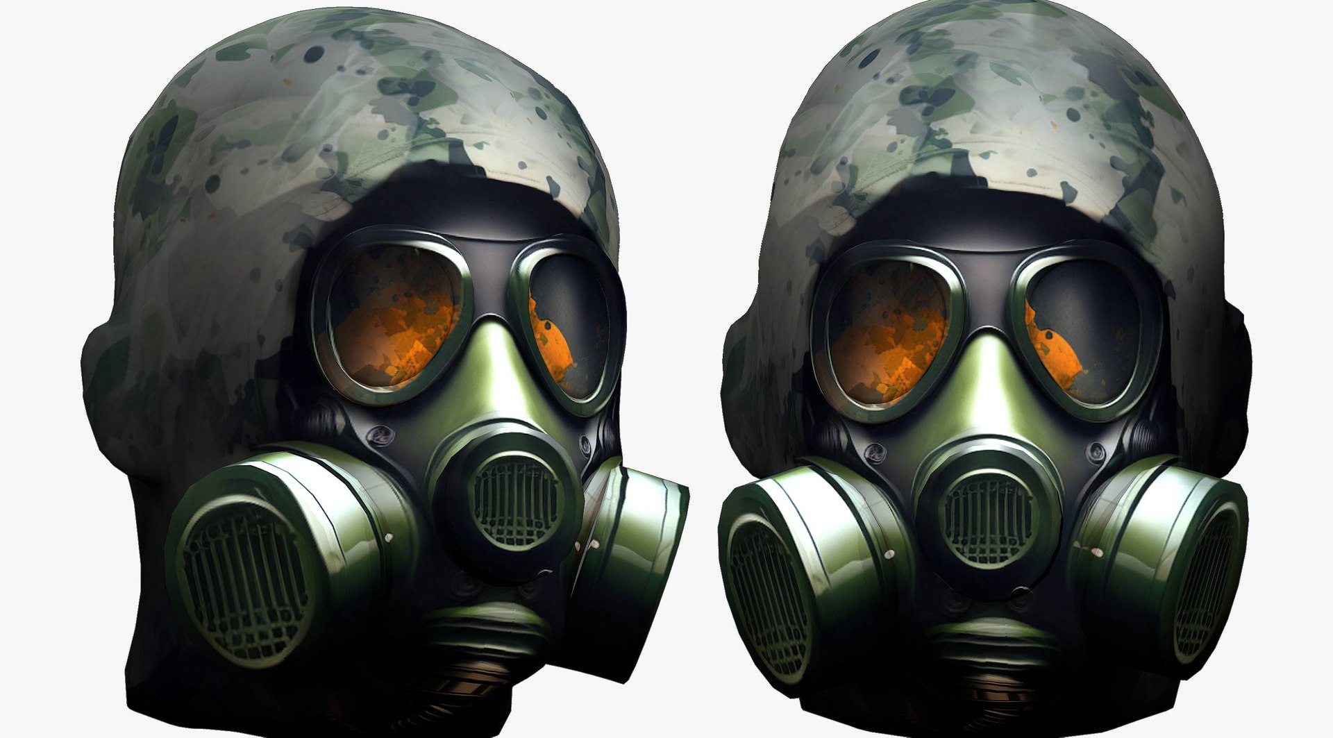 Gas Mask Helmet Military Combat Soldier Armor Scifi Fantasy Model ...