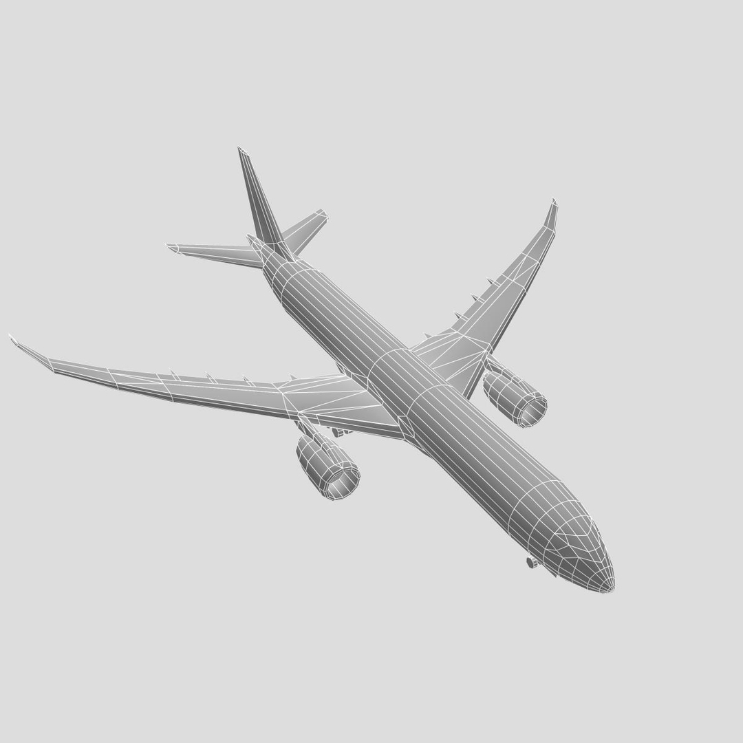 3d Airbus A-350 Airlines