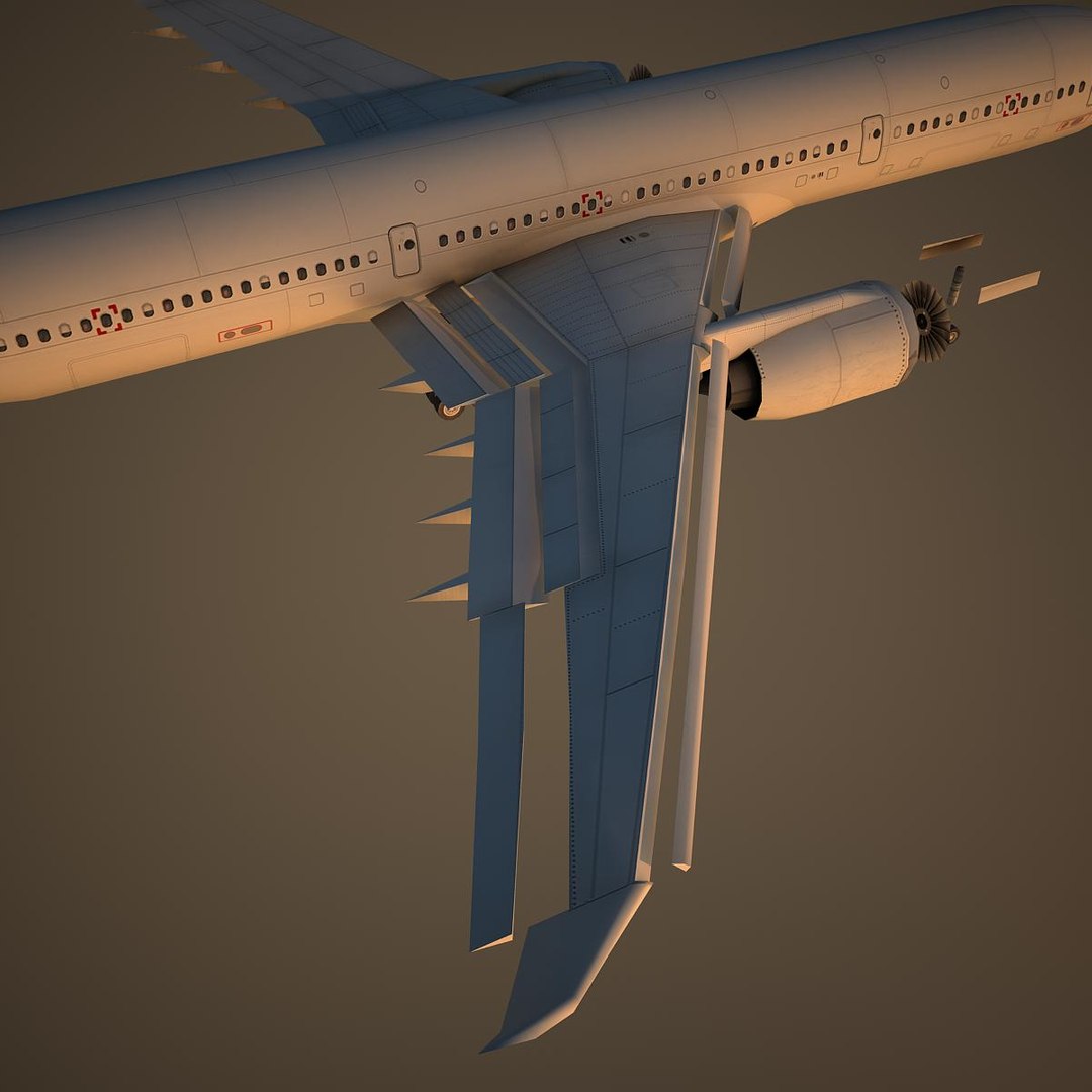 3d Airbus A-350 Airlines