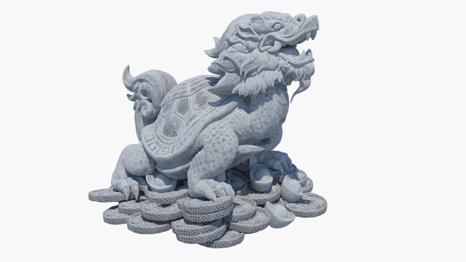 Realistic Turtle Dragon 3D Model - TurboSquid 1485779