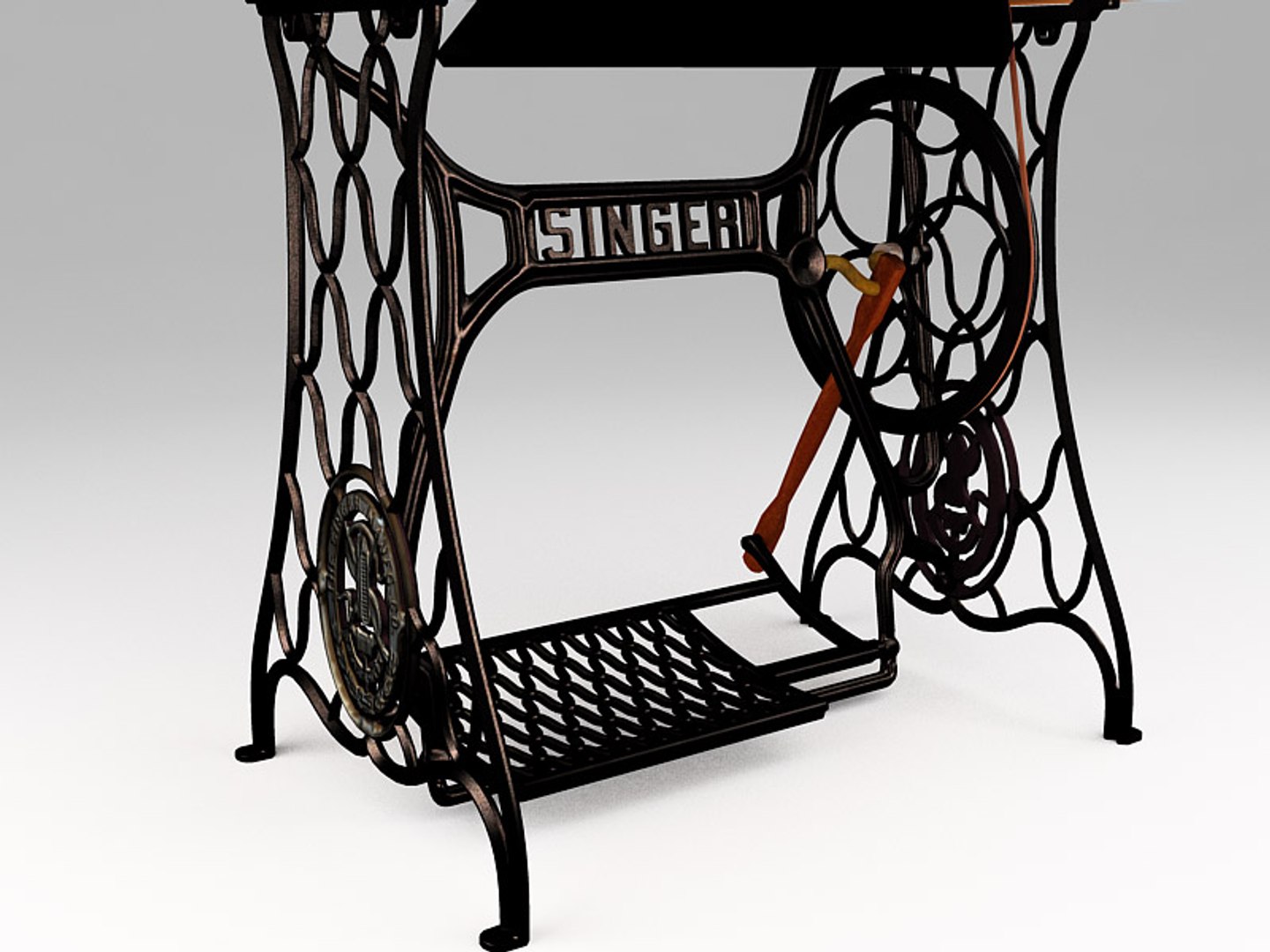 3d Model Old Sewing Machine