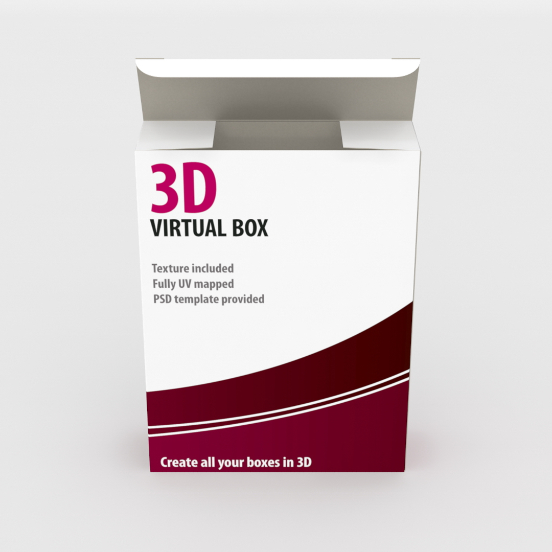 3d Model Of Tuck-in Box