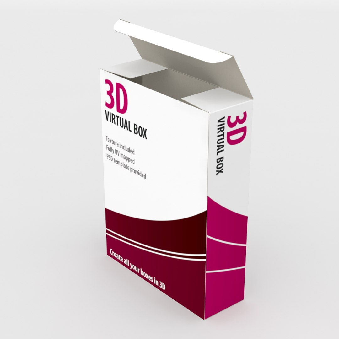 3d Model Of Tuck-in Box