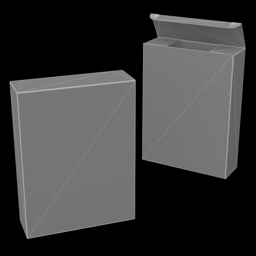 3d Model Of Tuck-in Box