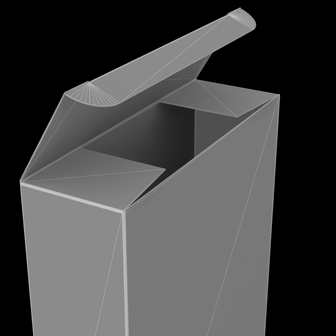 3d Model Of Tuck-in Box