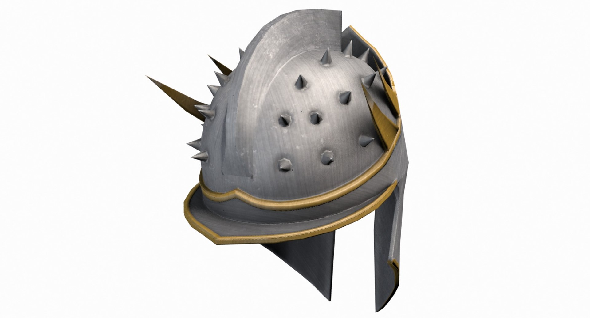 3d Model Helmet Helm Spiked