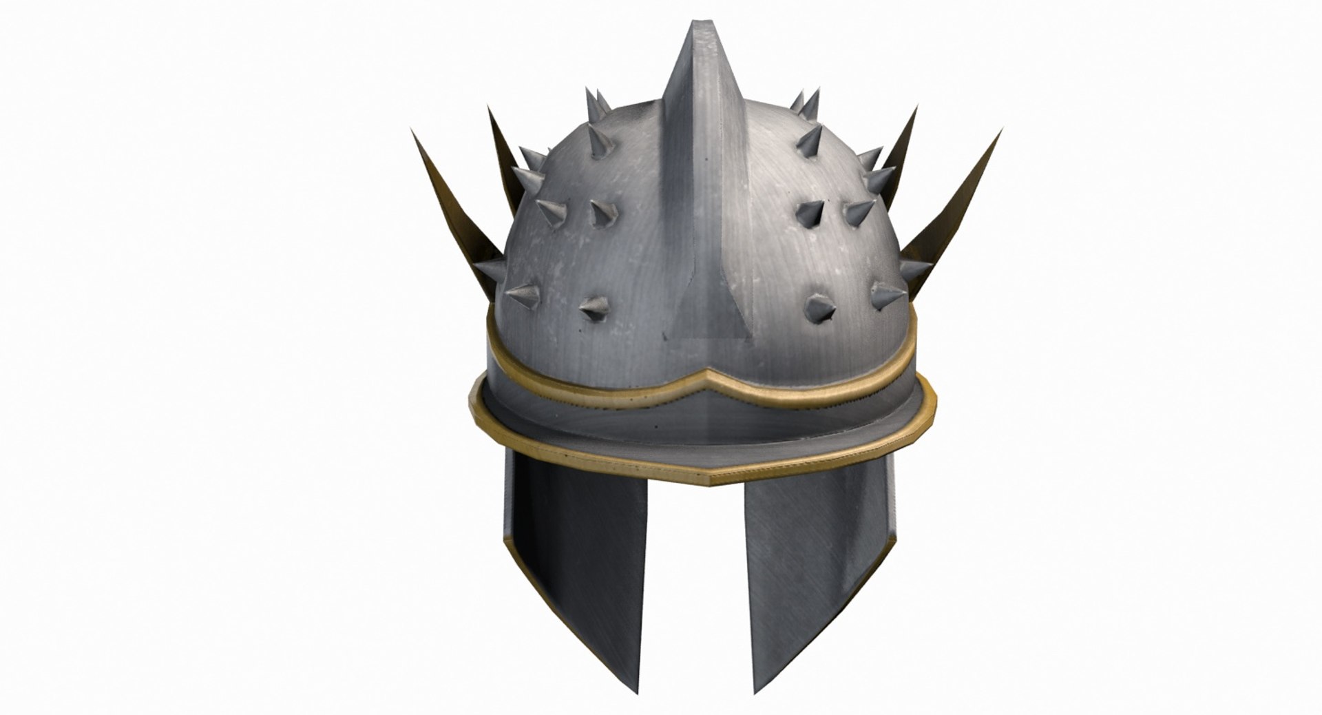 3d Model Helmet Helm Spiked