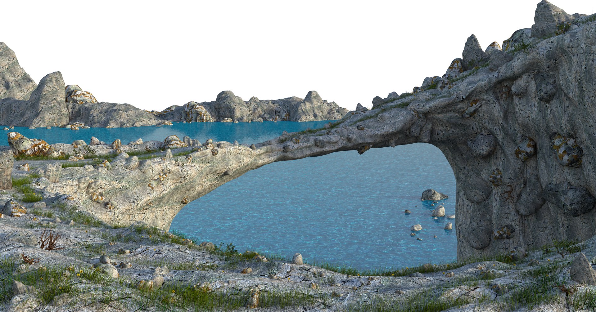 Rock Landscape 3D Model - TurboSquid 1323085