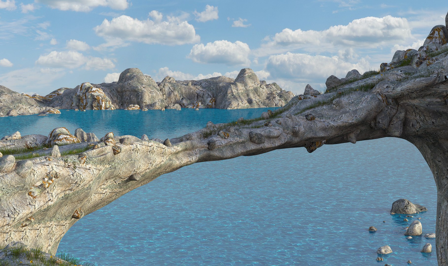 Rock Landscape 3D Model - TurboSquid 1323085