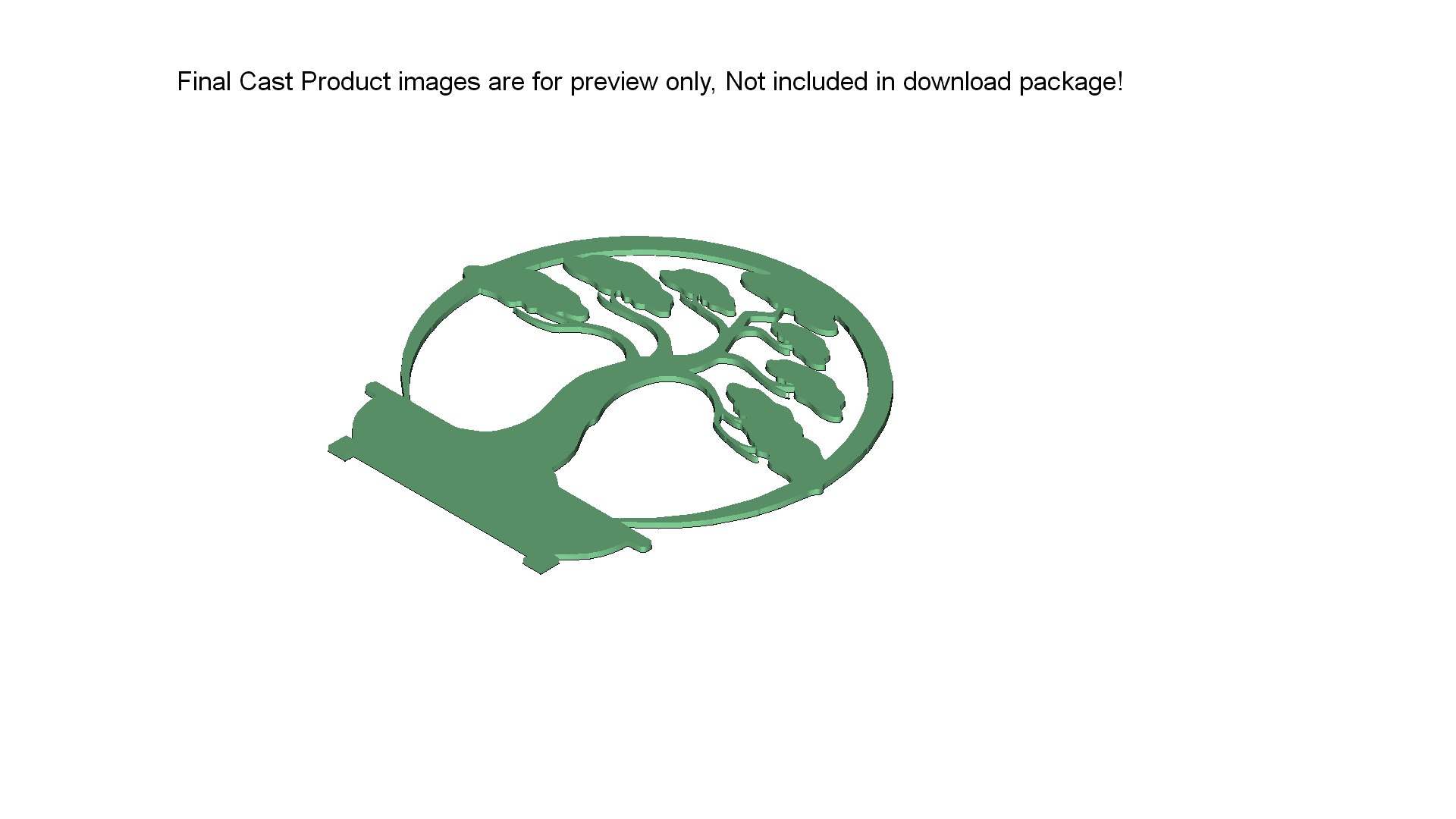 Bonsai Tree In Oval Frame Laser Cut 3D Print Mold Model - TurboSquid ...