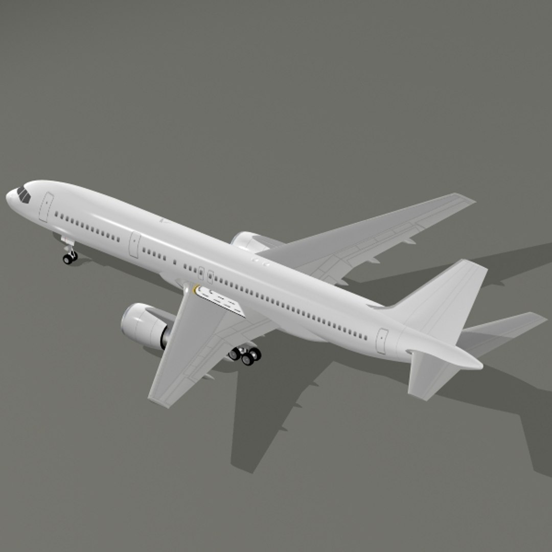 Airliner Boeing 757-200 3d Max