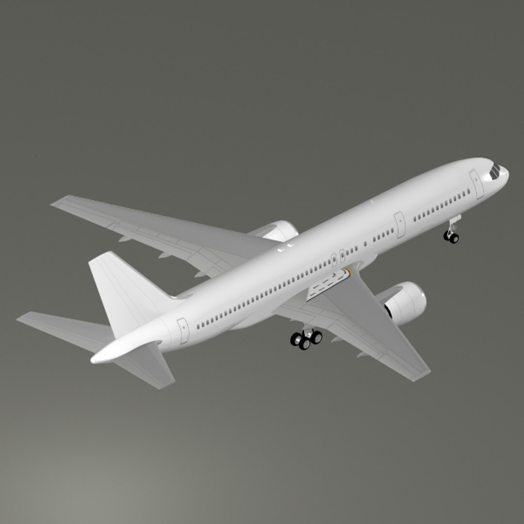 Airliner Boeing 757-200 3d Max
