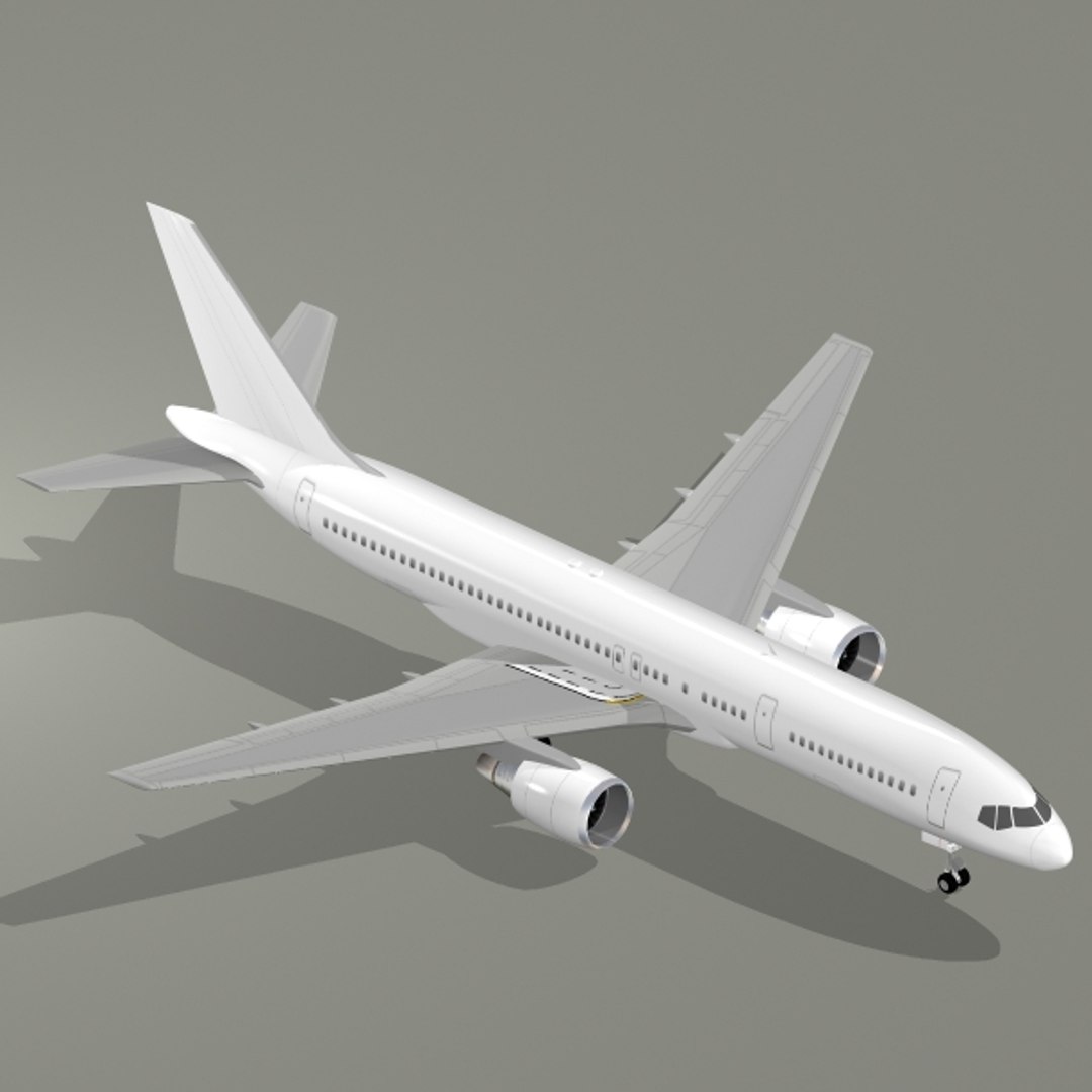 Airliner Boeing 757-200 3d Max