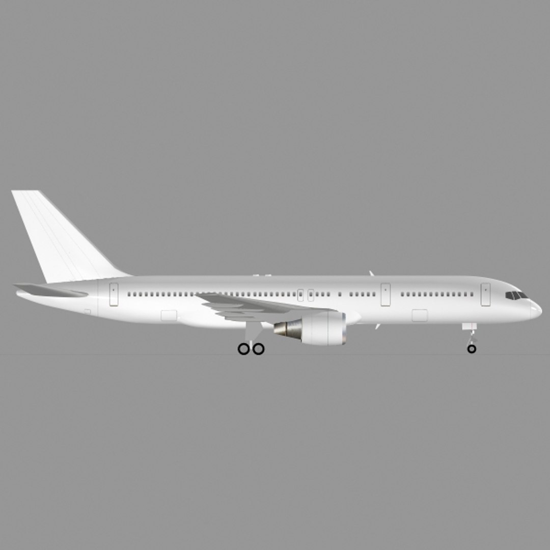 Airliner Boeing 757-200 3d Max