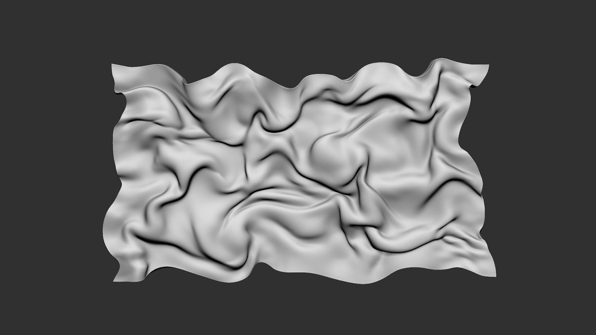 Drapery Wall Art Panel 3D model - TurboSquid 2122054